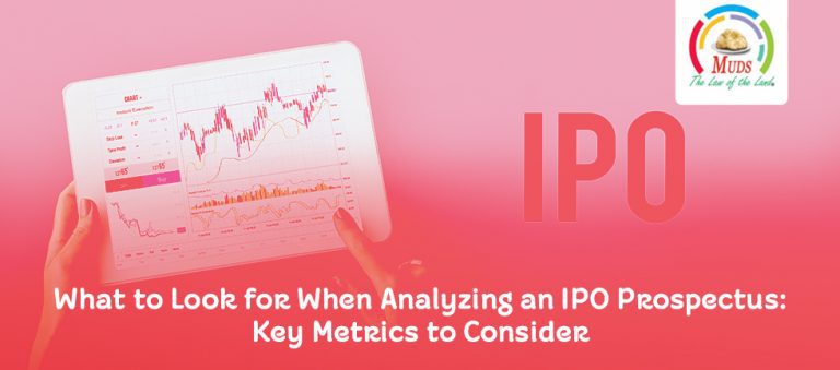 Analyzing IPO Prospectus: Crucial Metrics to Assess - MUDS