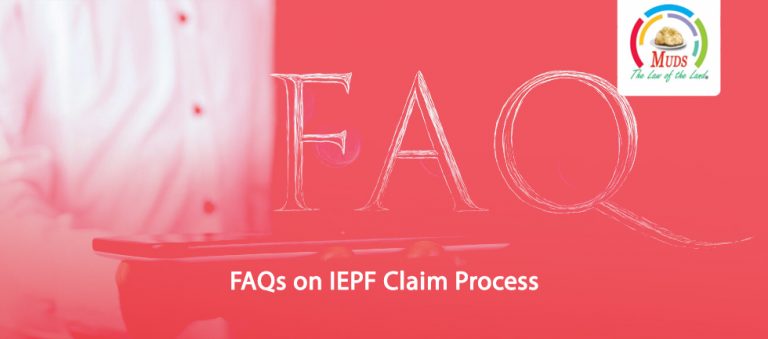 FAQs on IEPF Claim Process - MUDS